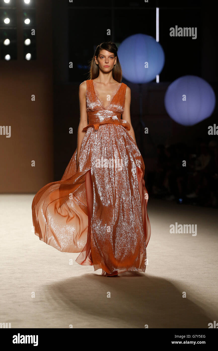 Barcelona, Spain. June 27, 2016. Models walks during the Justicia Ruano ...