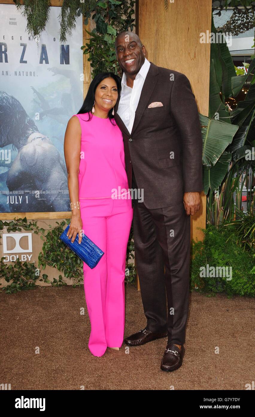 Los Angeles, CA, USA. 27th June, 2016. Earlitha Kelly, Magic Johnson at ...