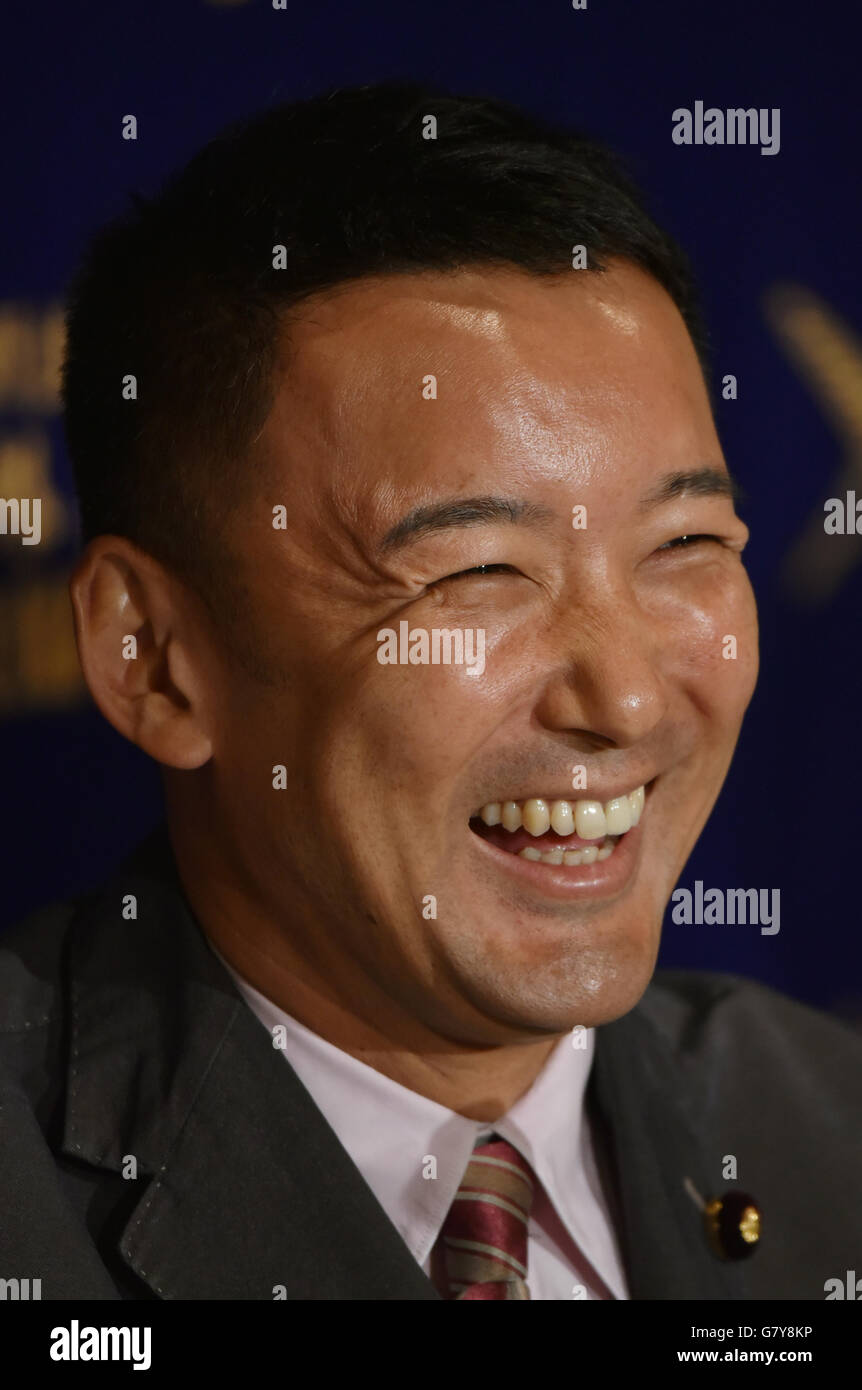 Tokyo, Japan. 28th June, 2016. Taro Yamamoto, an actor-turned ...