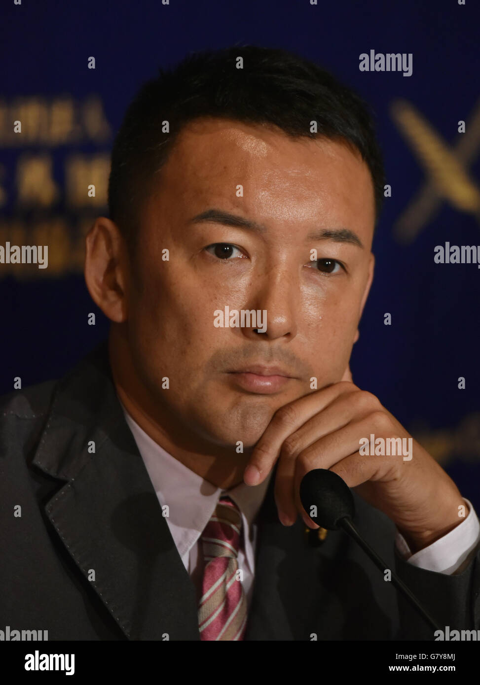 Tokyo, Japan. 28th June, 2016. Taro Yamamoto, an actor-turned ...