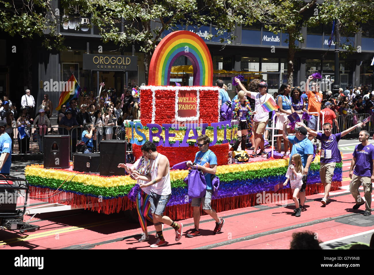 Wells fargo pride hi-res stock photography and images - Alamy