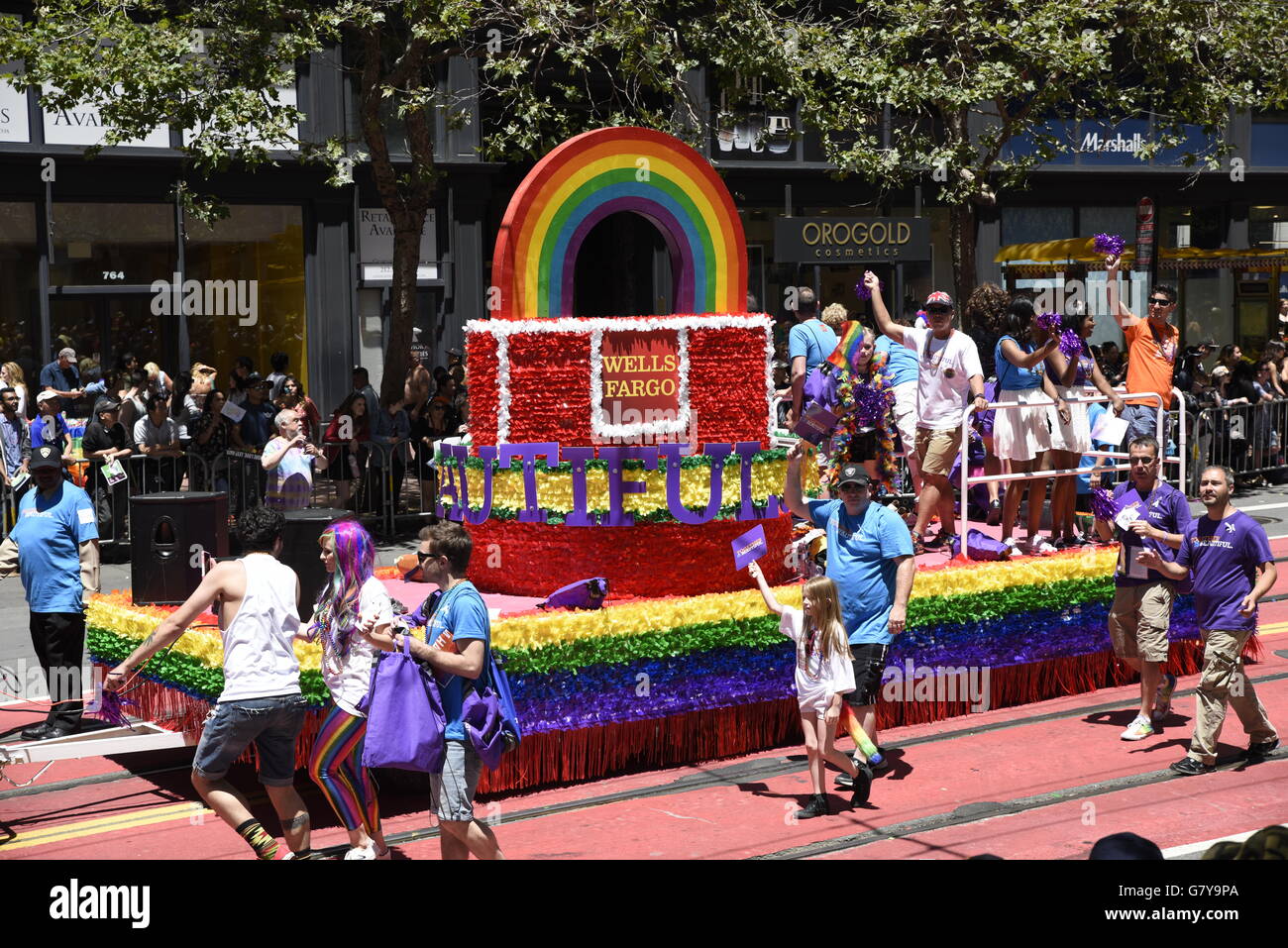 Wells fargo pride hi-res stock photography and images - Alamy