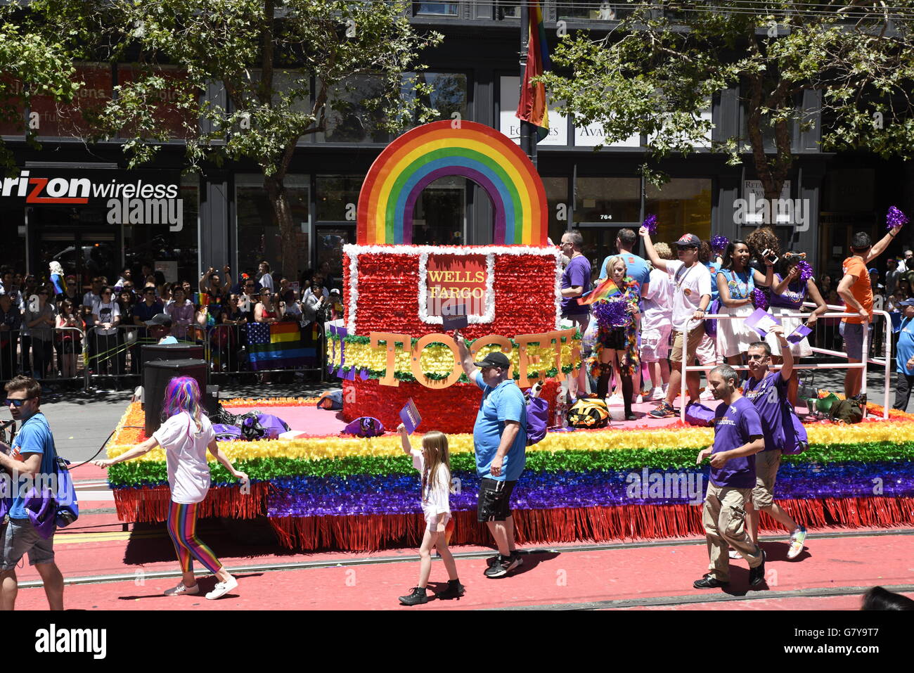 Wells fargo pride hi-res stock photography and images - Alamy