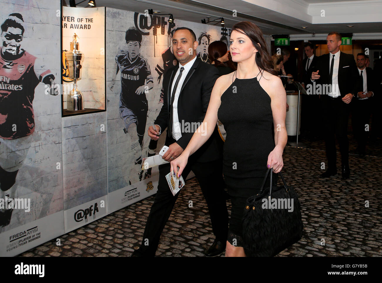 Sky Sports presenter Amy Lewis during the PFA Player of the Year Awards ...