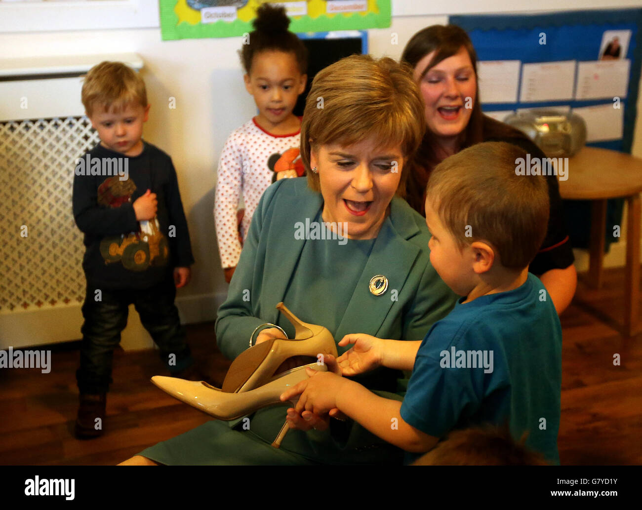 Nicola sturgeon shoes hi-res stock photography and images - Alamy