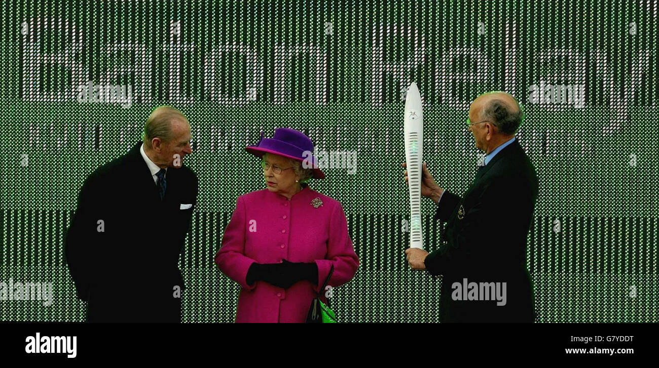 Britain's Queen Elizabeth II and The Duke of Edinburgh (Left), with ...