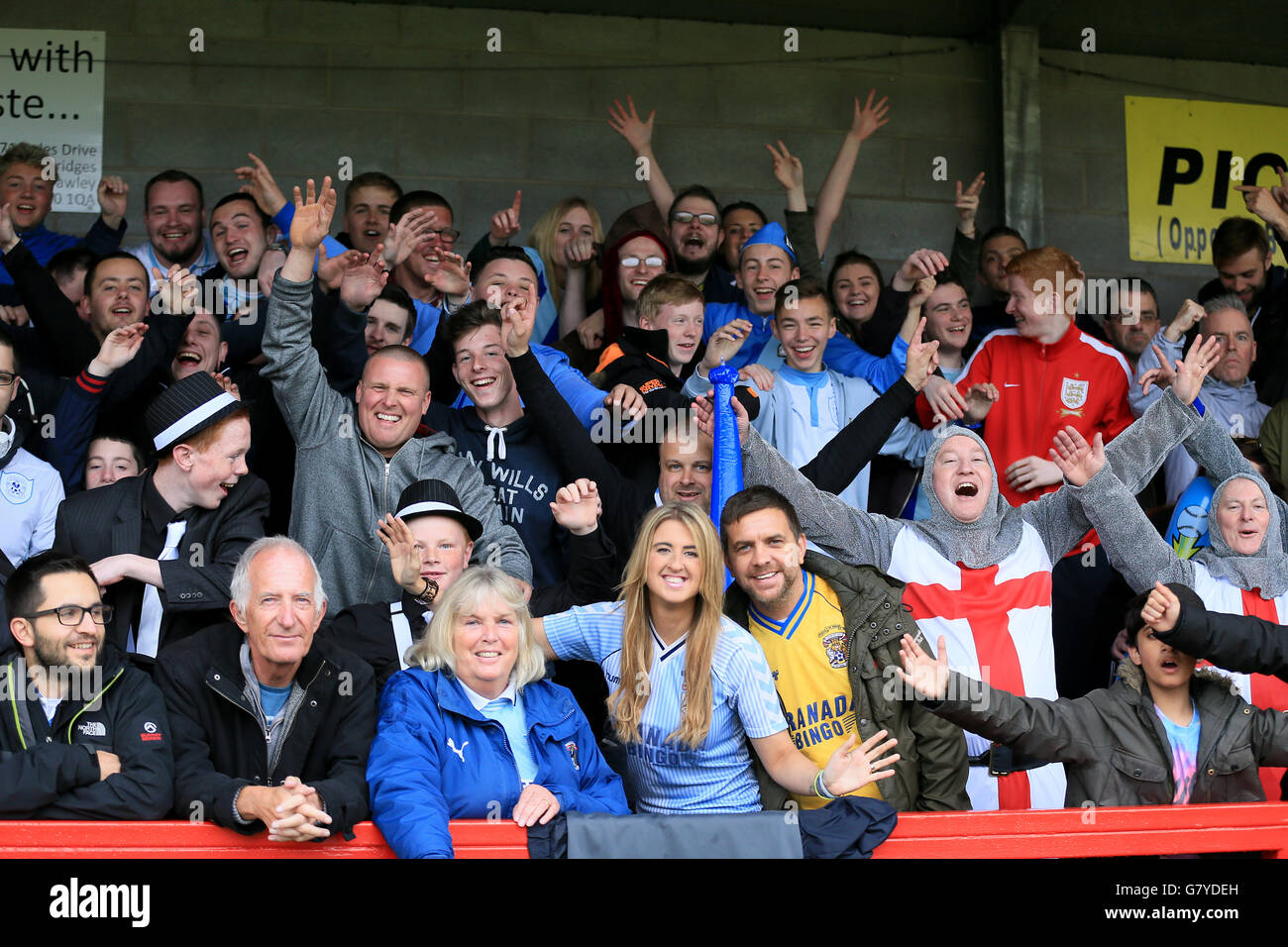 Crawley soccer fans hi-res stock photography and images - Alamy