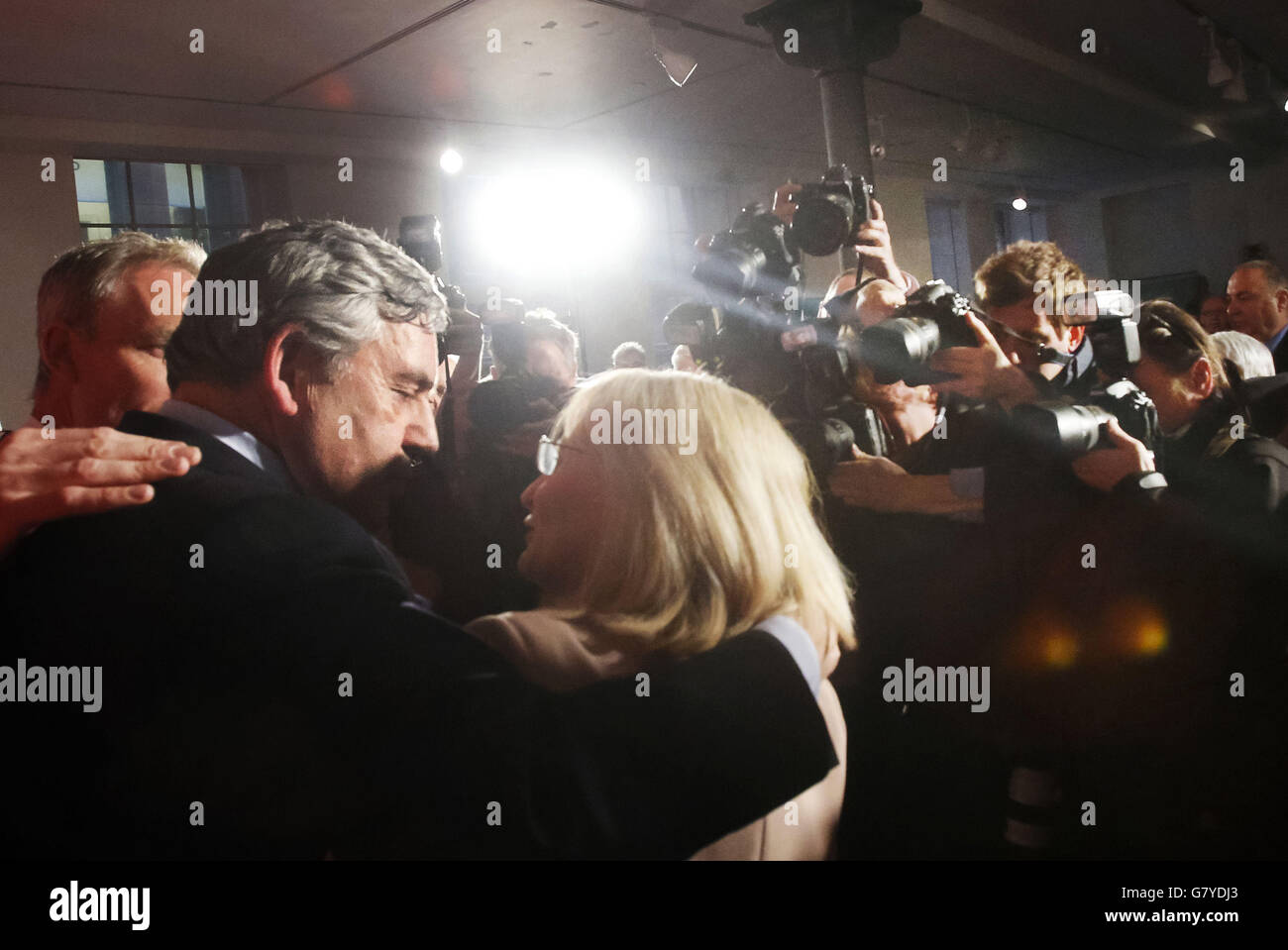 Former Prime Minister Gordon Brown with Shadow Scottish Secretary ...