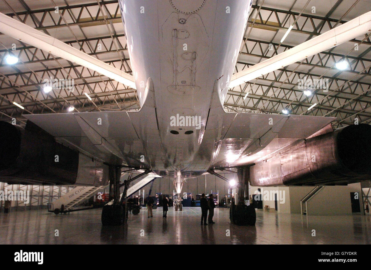 Concorde unveiled at the national museum of flight hi-res stock ...