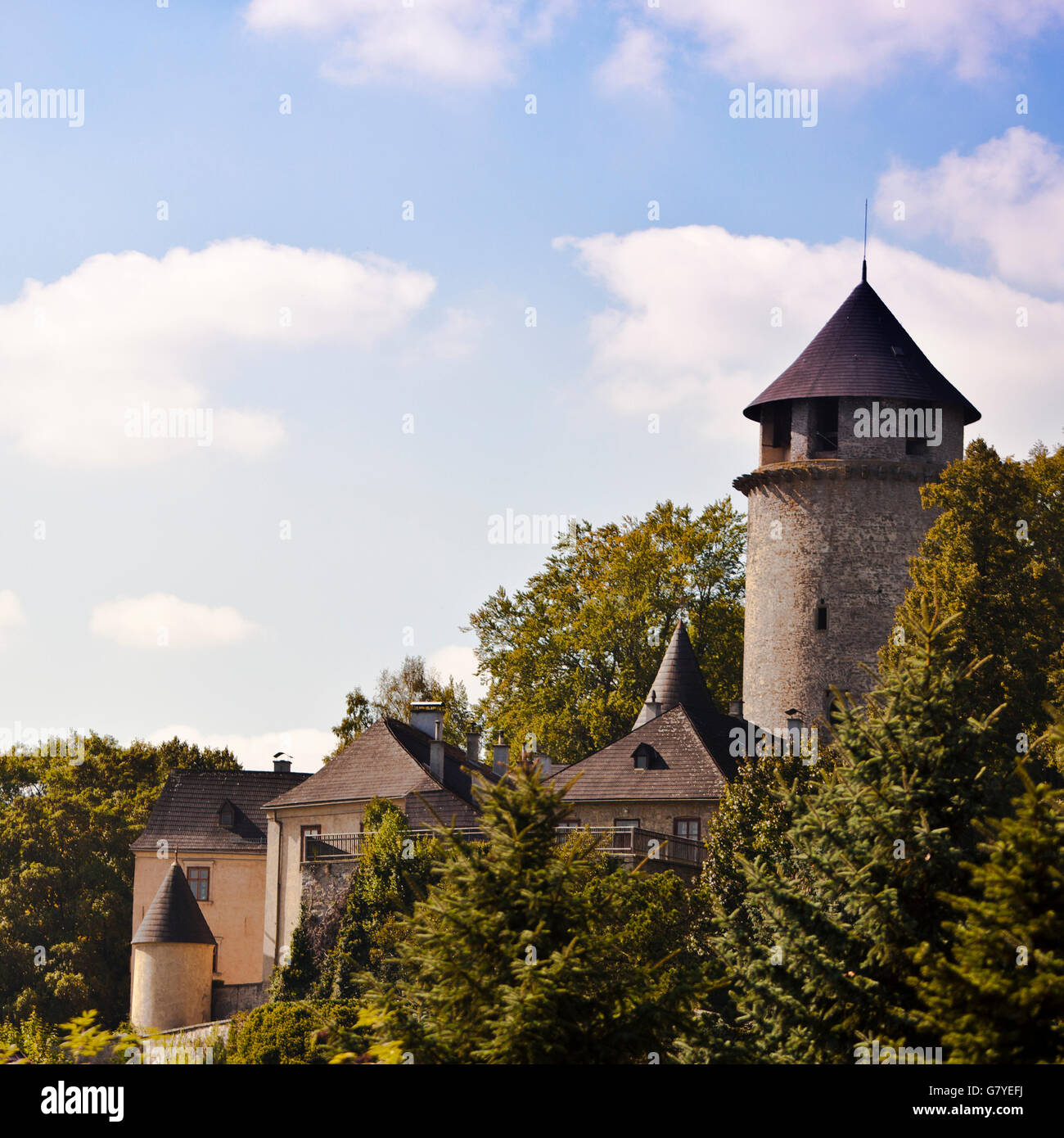 Schloss Litschau castle in Litschau, Waldviertel region, Lower Austria ...