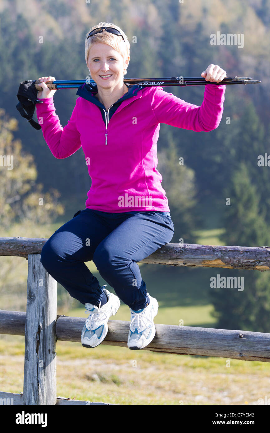 Walking poles hi-res stock photography and images - Alamy