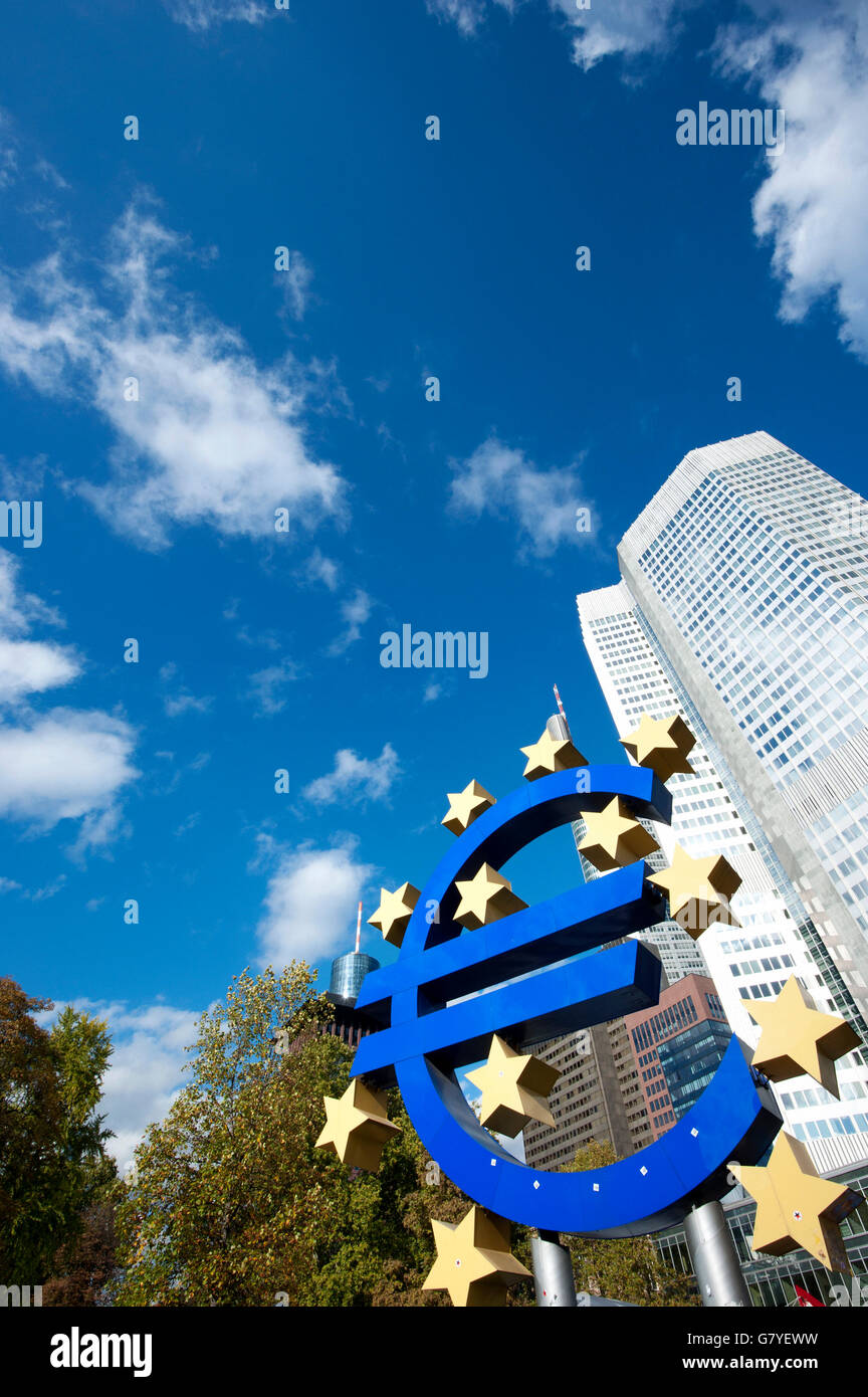 Money symbols on highrise buildings hi-res stock photography and images ...