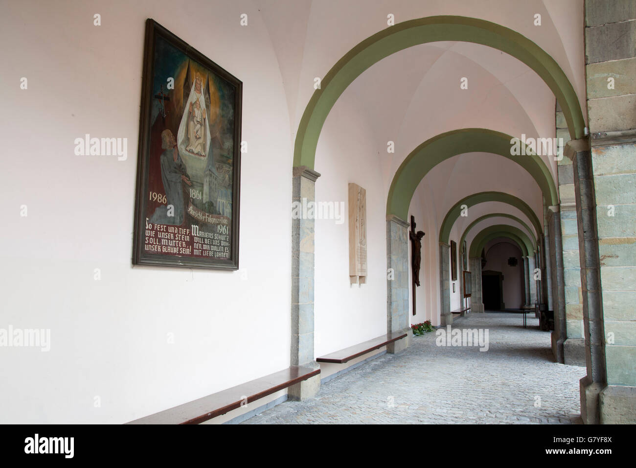 Cloister, Wallfahrtsbasilika Mariae Heimsuchung basilica, pilgrimage ...