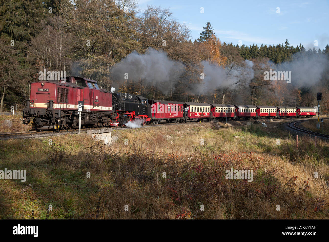 Steam locomotives of harz narrow gauge railways hi-res stock ...
