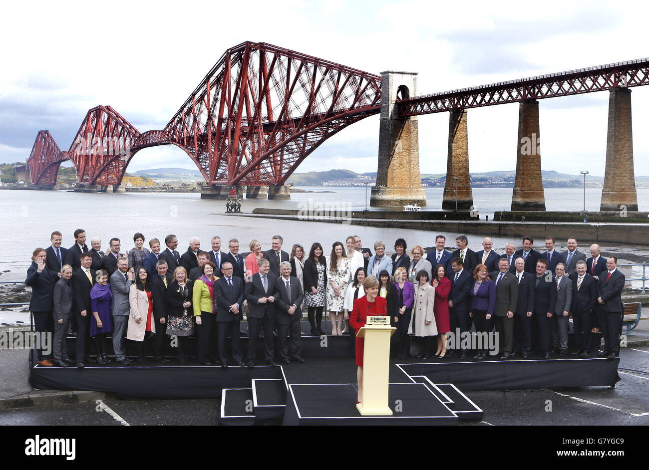 Scotland's First Minister Nicola Sturgeon with newly-elected SNP MPs in ...