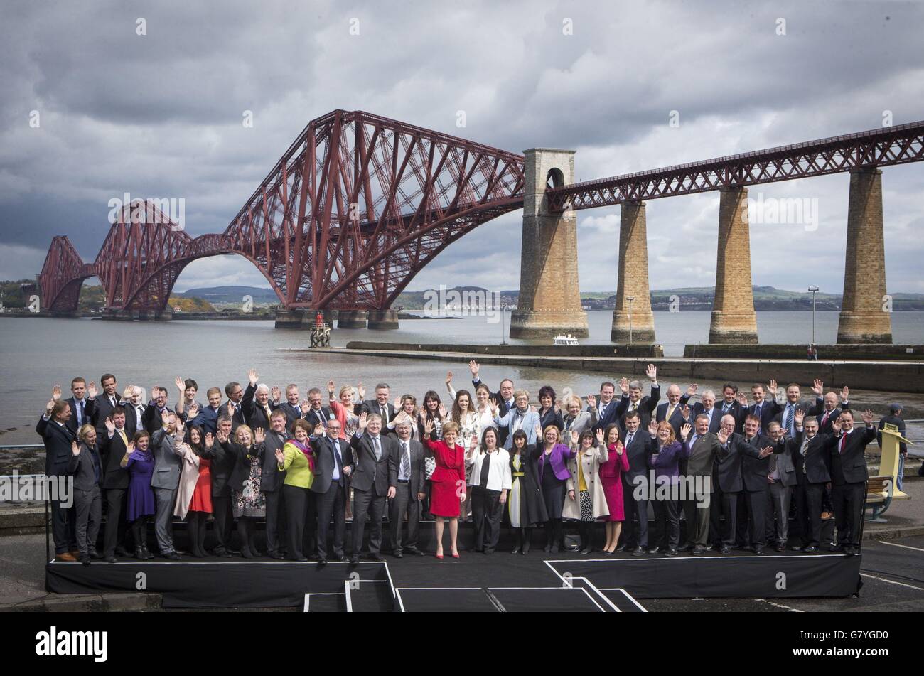 Scotland's First Minister Nicola Sturgeon with newly-elected SNP MPs in ...