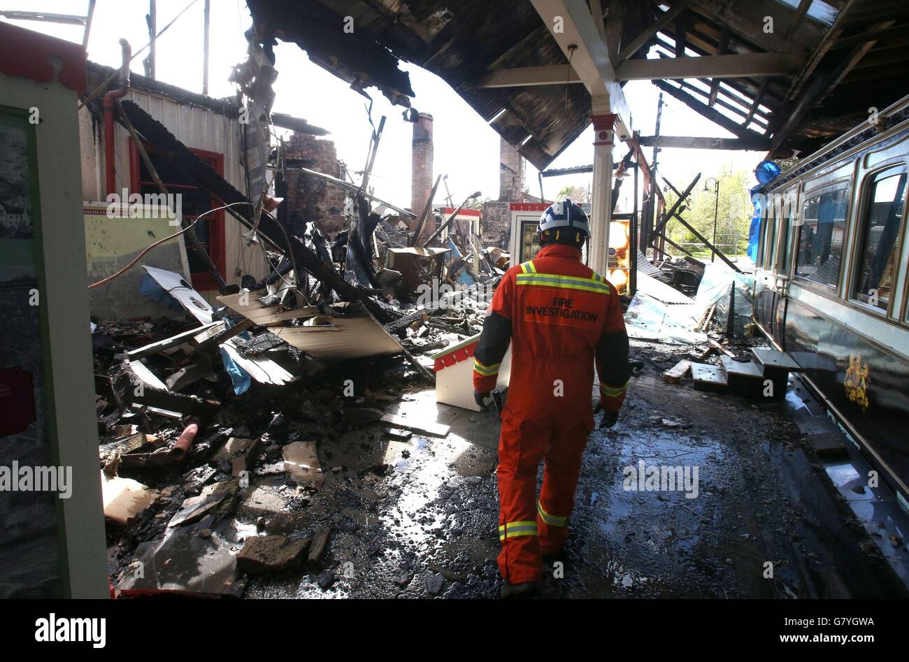 Old Royal Station fire Stock Photo - Alamy