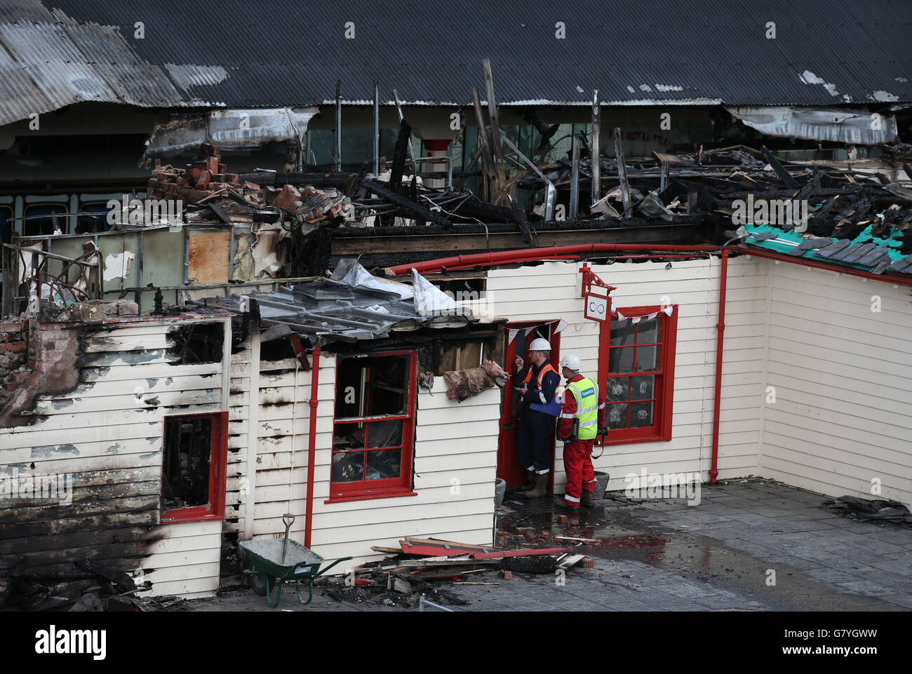 Old Royal Station fire Stock Photo - Alamy