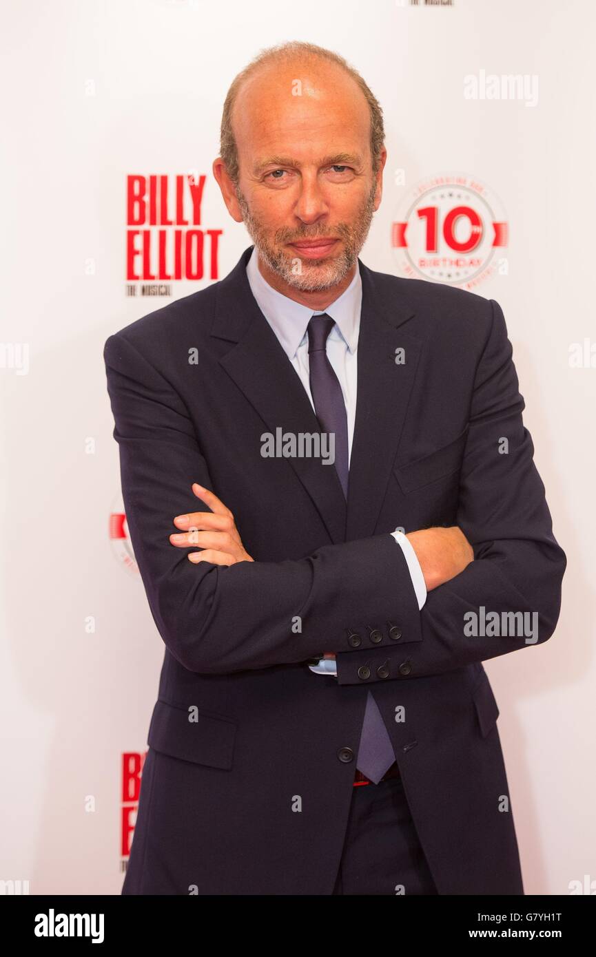 Producer eric fellner arriving victoria palace theatre hi-res stock ...