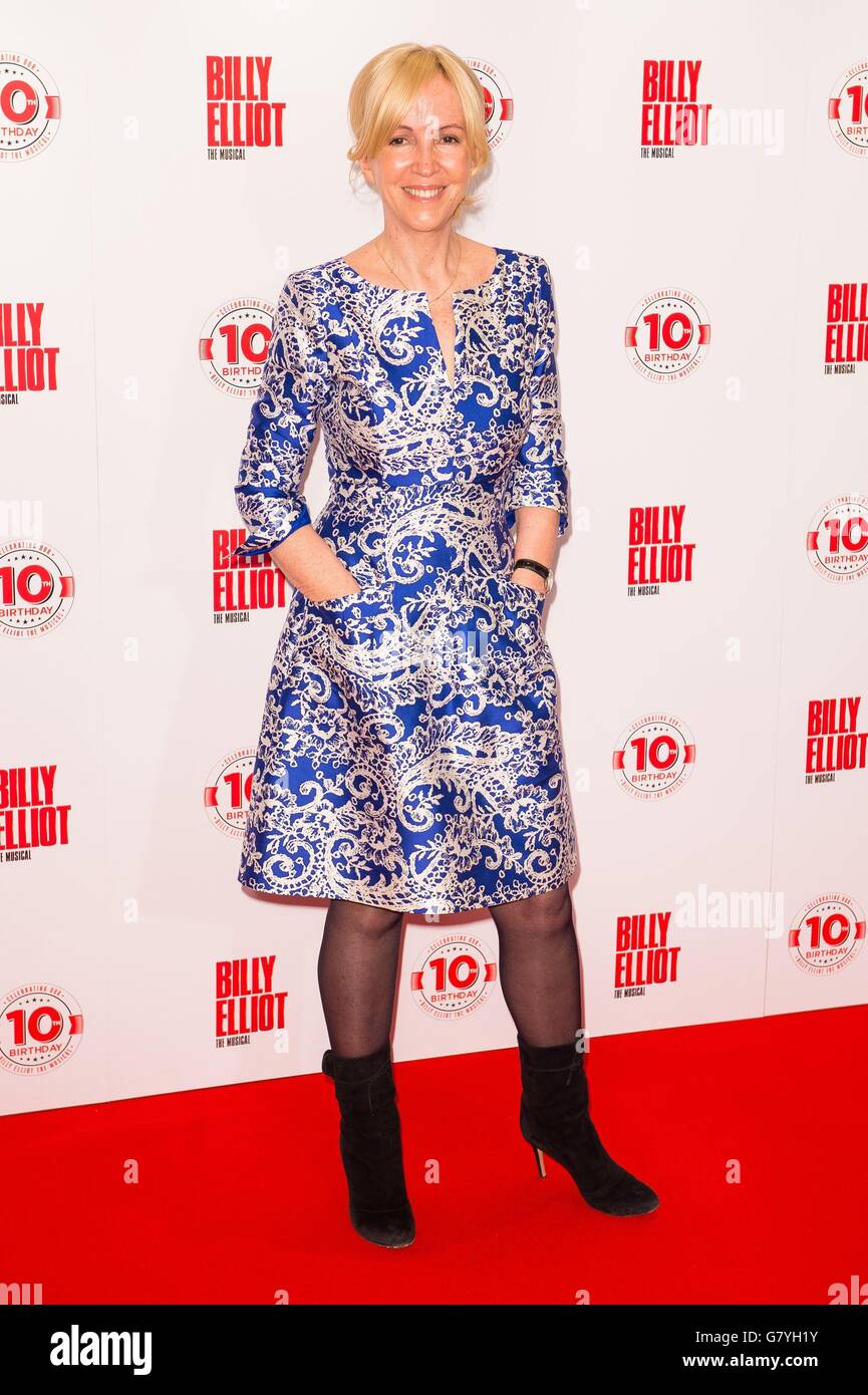 Producer Sally Greene arriving at the Victoria Palace Theatre, London ...
