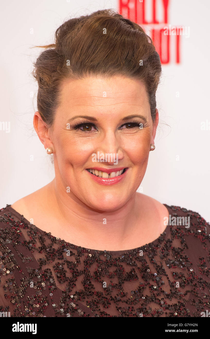 Sam Bailey arriving at the Victoria Palace Theatre, London, as Billy ...
