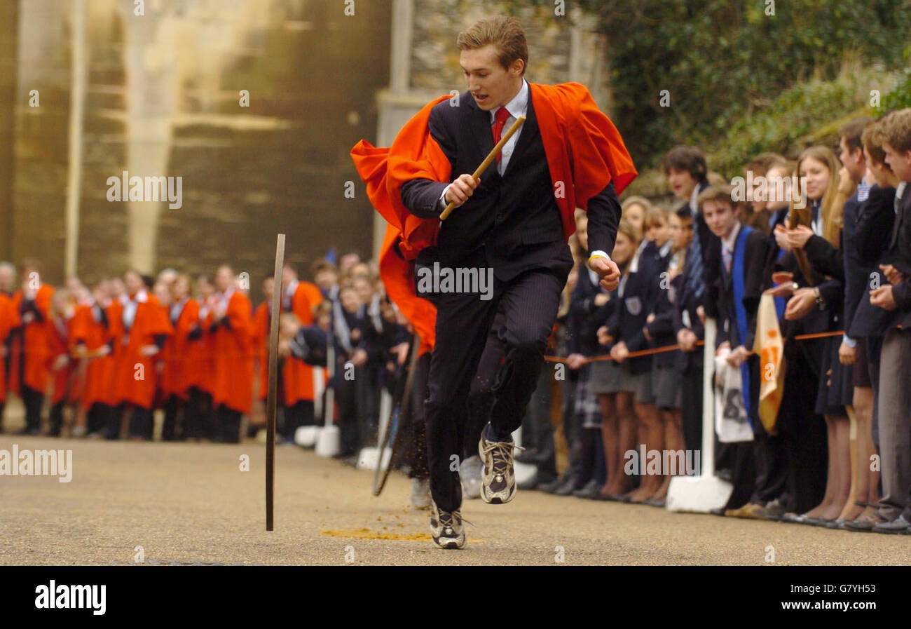Annual Hoop Trundle - Kings School Ely Stock Photo - Alamy