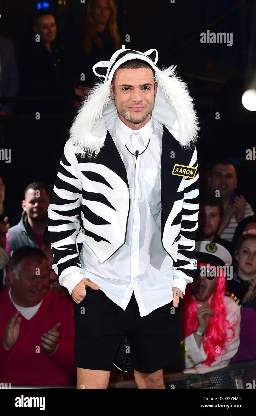 Aaron Frew arriving to enter the house during the launch of the latest ...