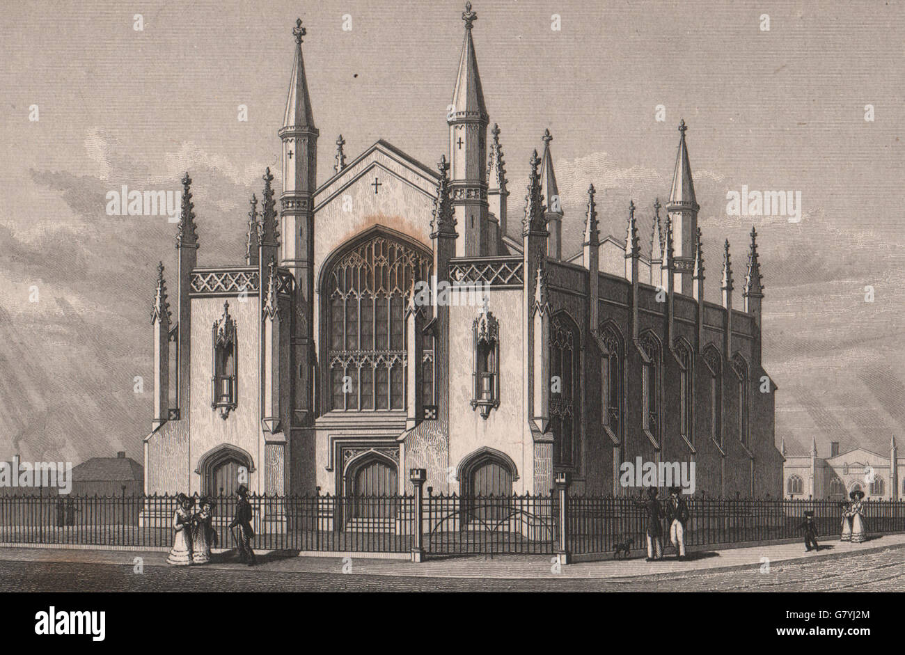 STEPNEY. St Philip's church (since demolished). London. SHEPHERD, print ...