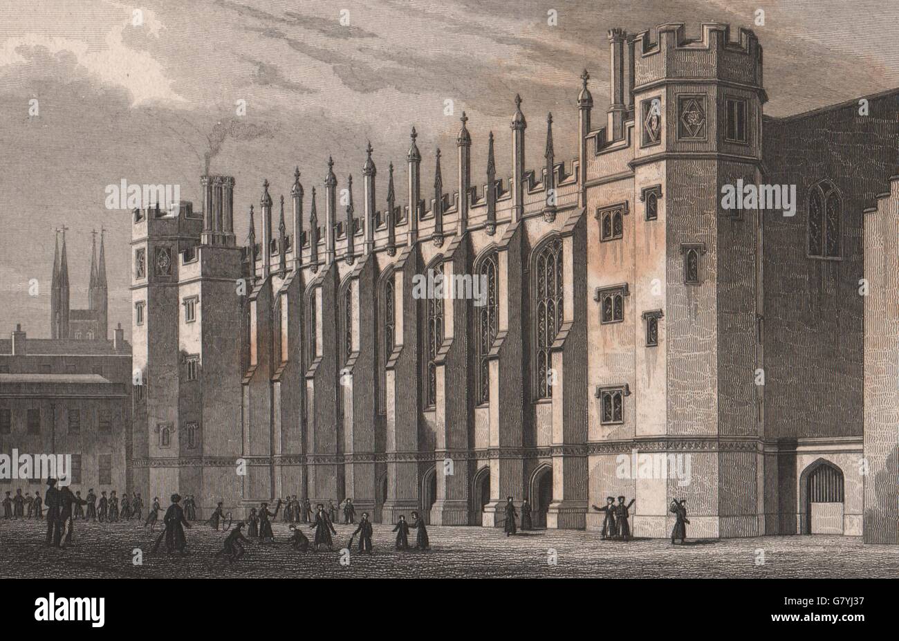 NEWGATE. New hall, Christ's Hospital (Bluecoat school). London ...