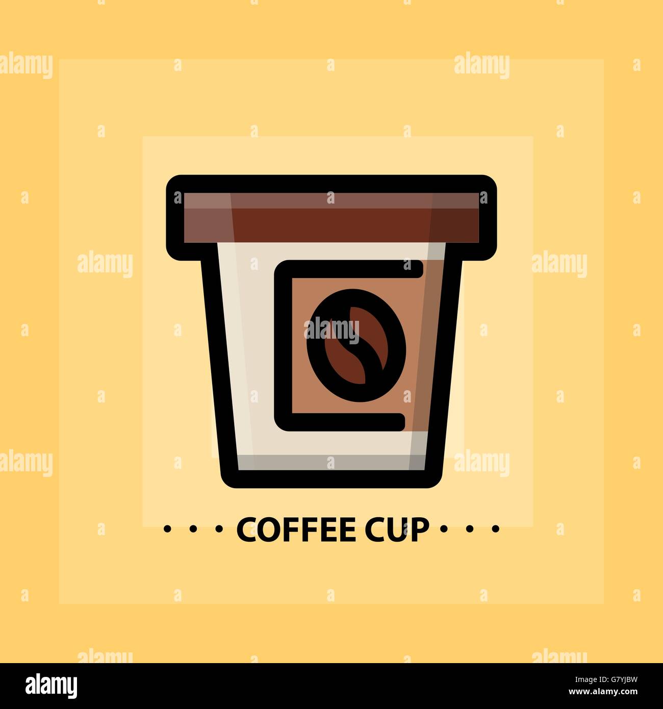 Takeaway coffee cup hot Stock Vector Images - Alamy