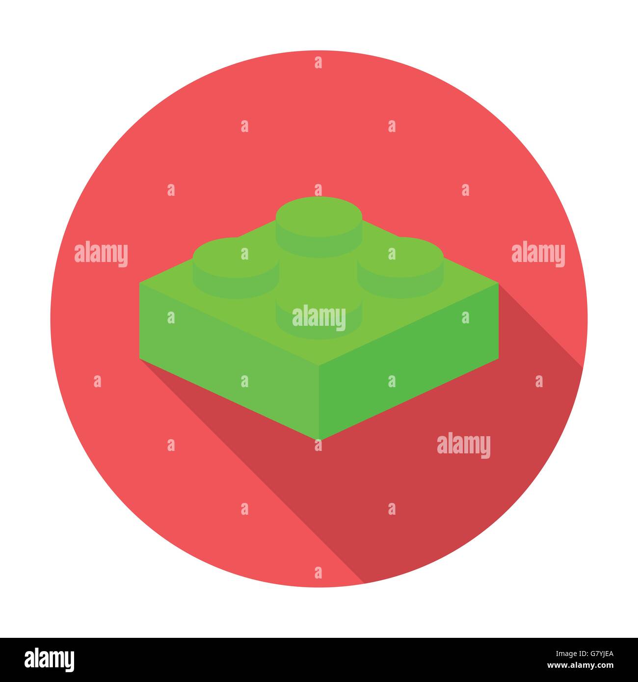 Vector flat constructor block icon Stock Vector Image & Art - Alamy