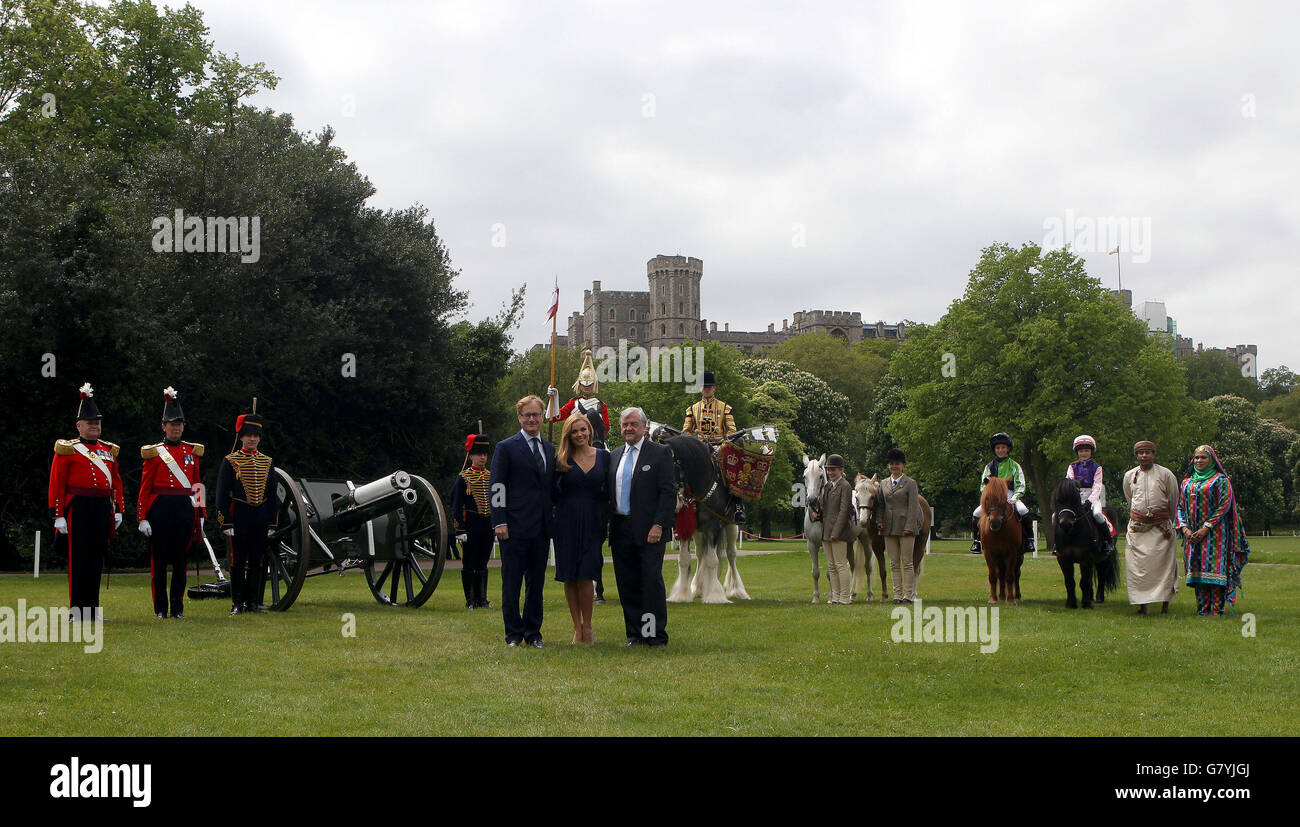 Singer Katherine Jenkins (centre) with Simon Brooks-Ward (left) and Sir ...