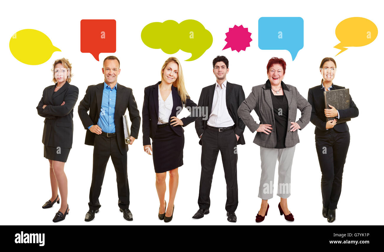 Group people speech hi-res stock photography and images - Alamy