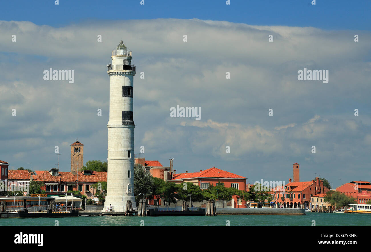 Lighthouse of Isola di Murano Island, Venice, Italy Stock Photo - Alamy