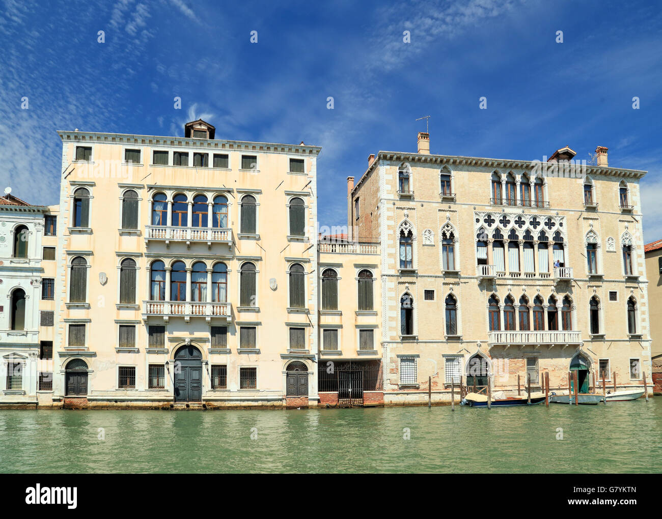 Palazzo Giustinian Querini Dubois and Palazzo Bernardo a San Polo Stock ...