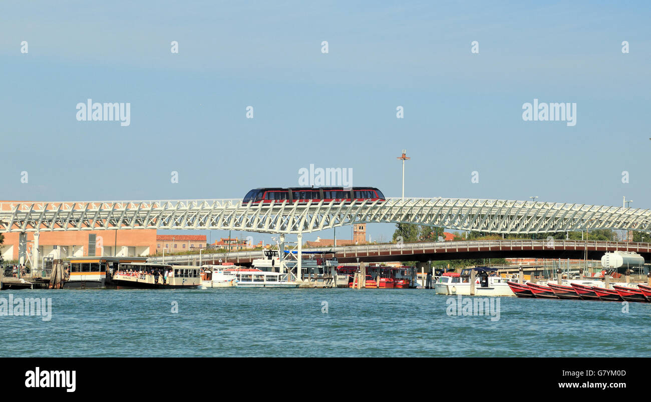 Bridge of the Venice People Mover Stock Photo - Alamy