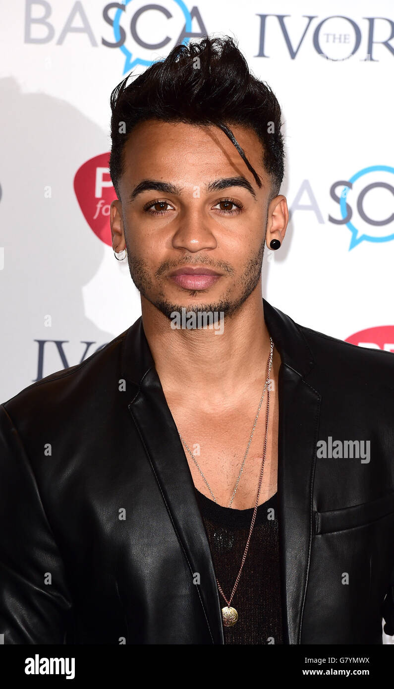 Ivor Novello Awards - London. Aston Merrygold arriving for the 60th ...