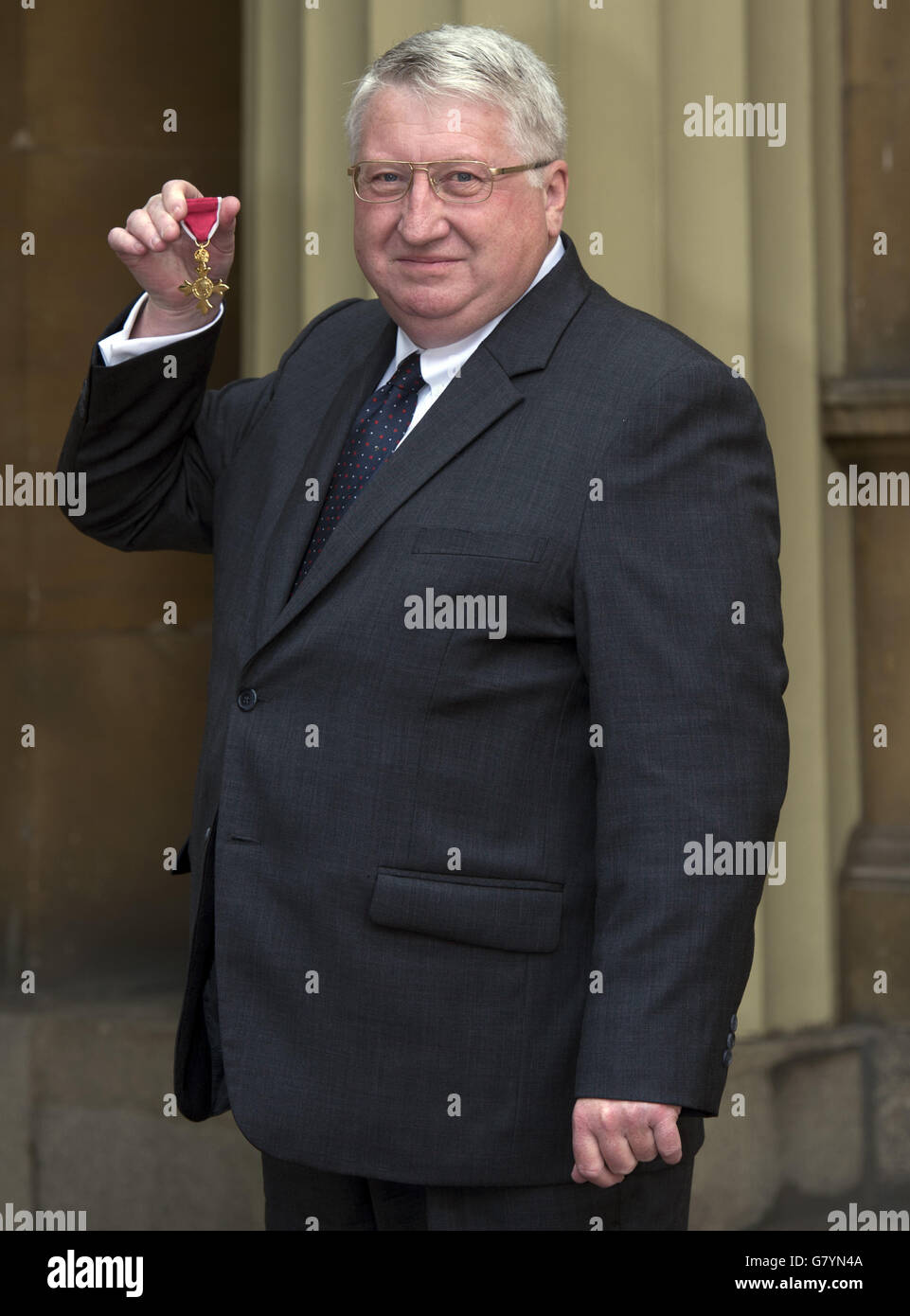 David Collier with his OBE (Officer of the Order of the British Empire ...
