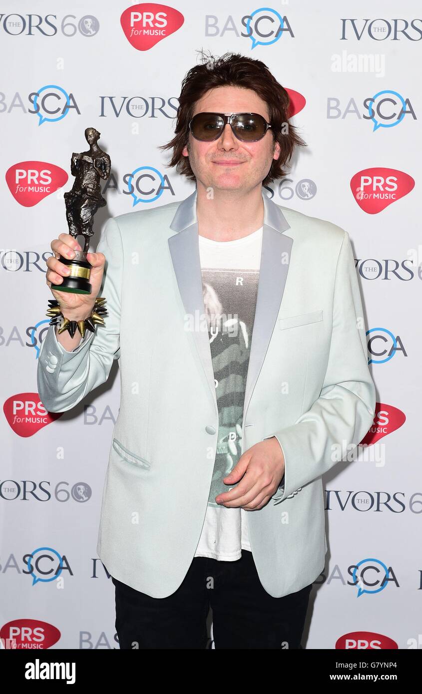 Nicky Wire of the Manic Street Preachers with their Inspiration Award ...