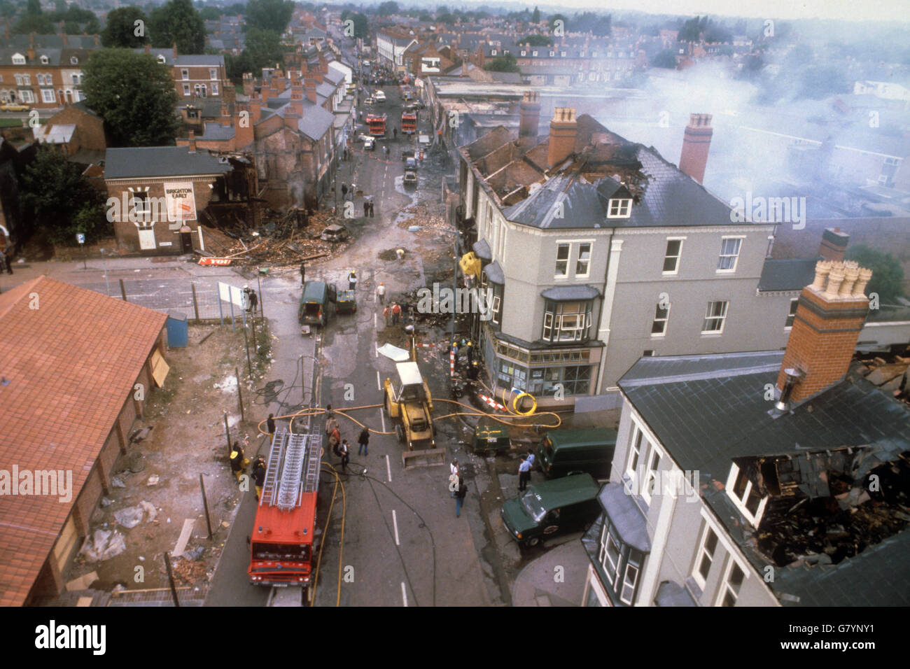 Crime - 1985 Handsworth Riots - Lozells Road, Birmingham Stock Photo ...