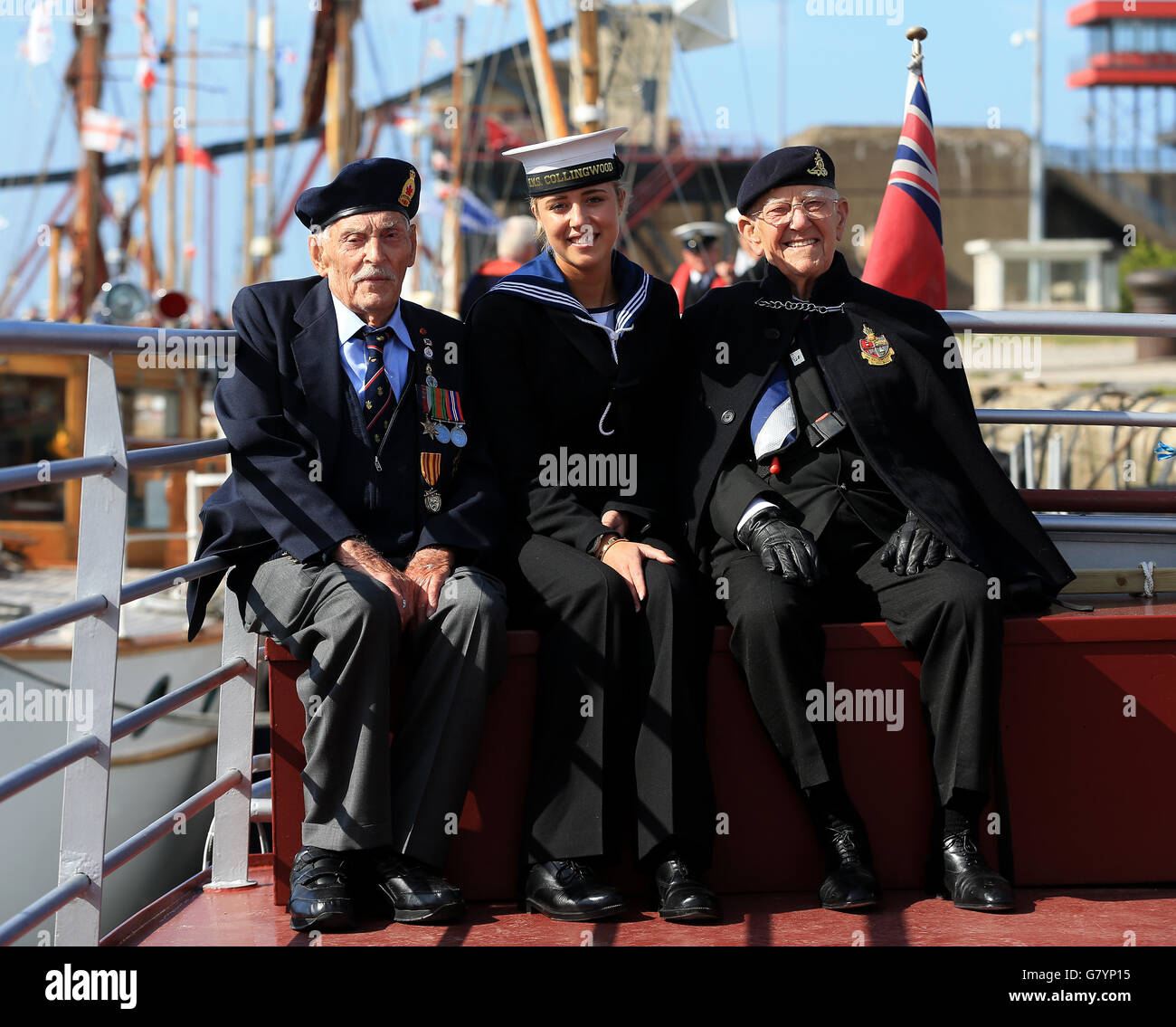 Dunkirk veterans Michael Bentall, 94, (left) and Garth Wright (95) with ...