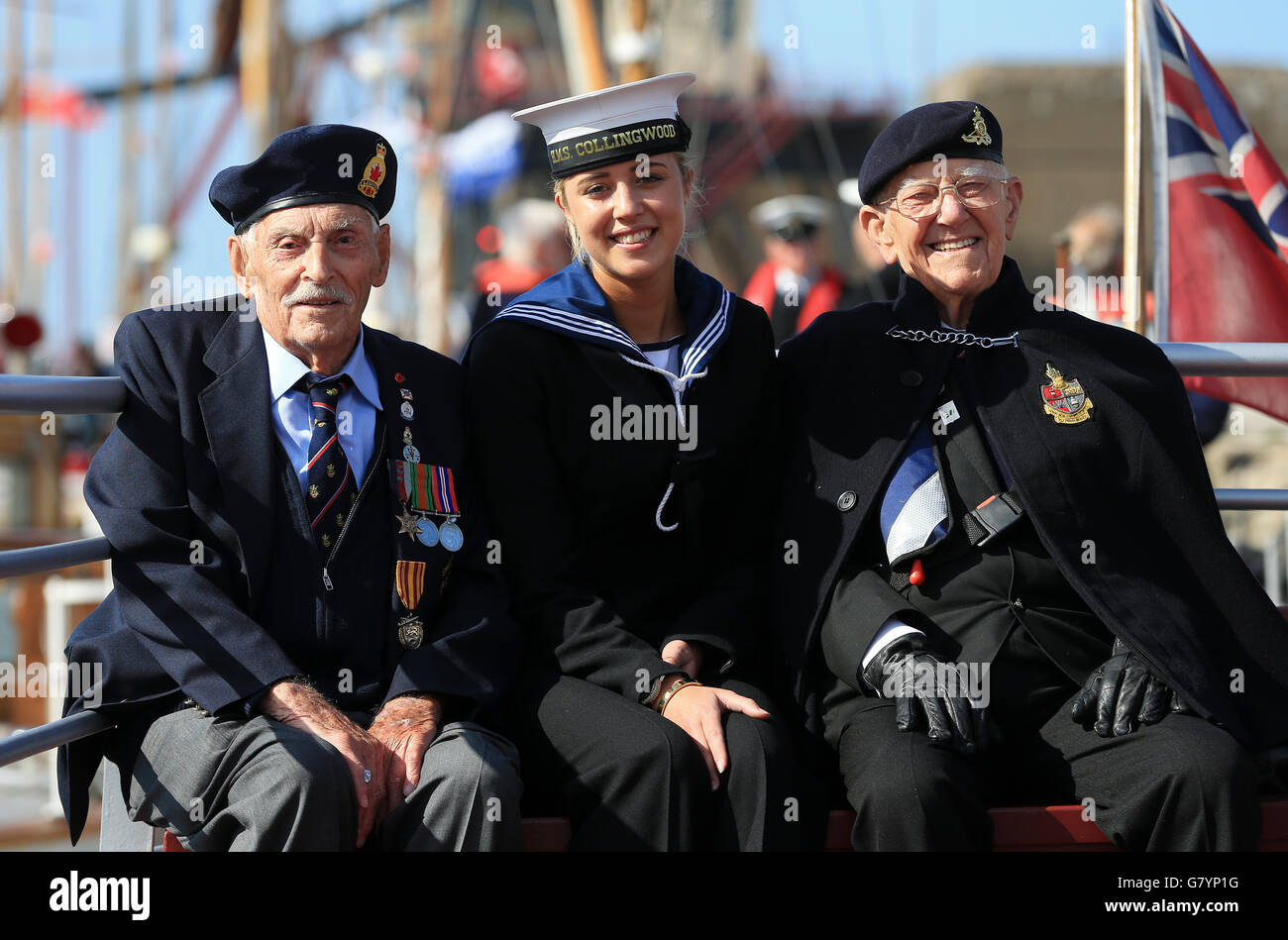 Dunkirk veterans Michael Bentall, 94, (left) and Garth Wright (95) with ...