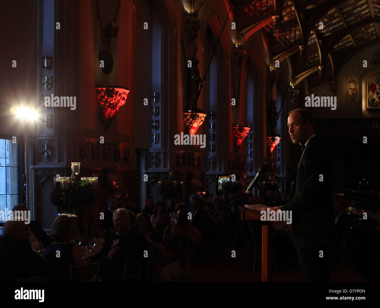 William attends Tusk dinner. 25th anniversary Stock Photo - Alamy