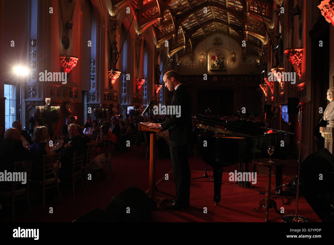 William attends Tusk dinner Stock Photo - Alamy