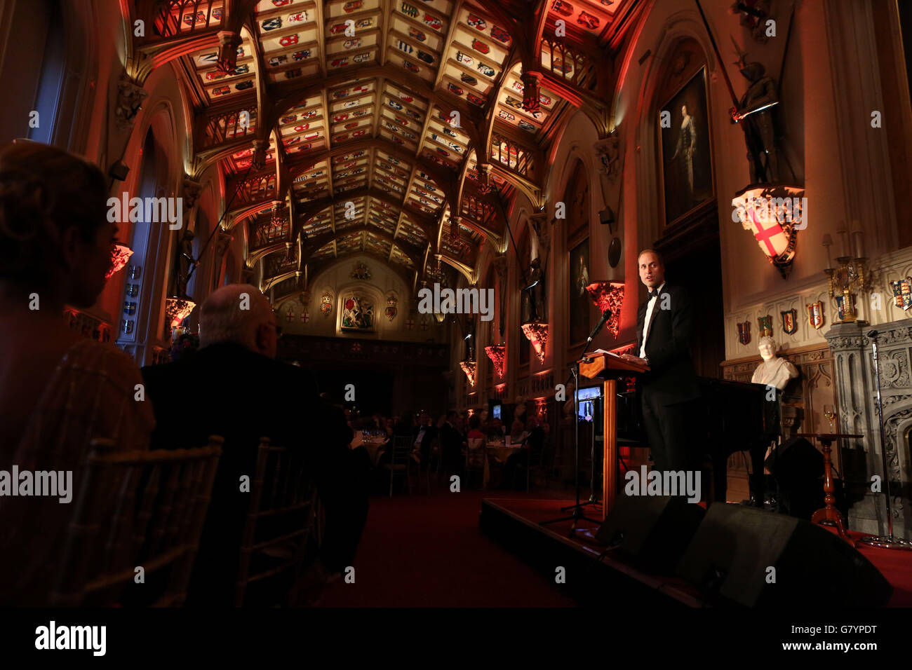 William attends Tusk dinner. 25th anniversary Stock Photo - Alamy