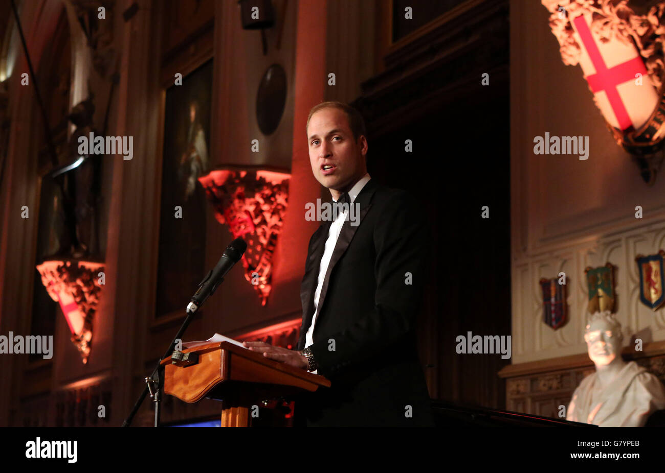 William attends Tusk dinner Stock Photo - Alamy