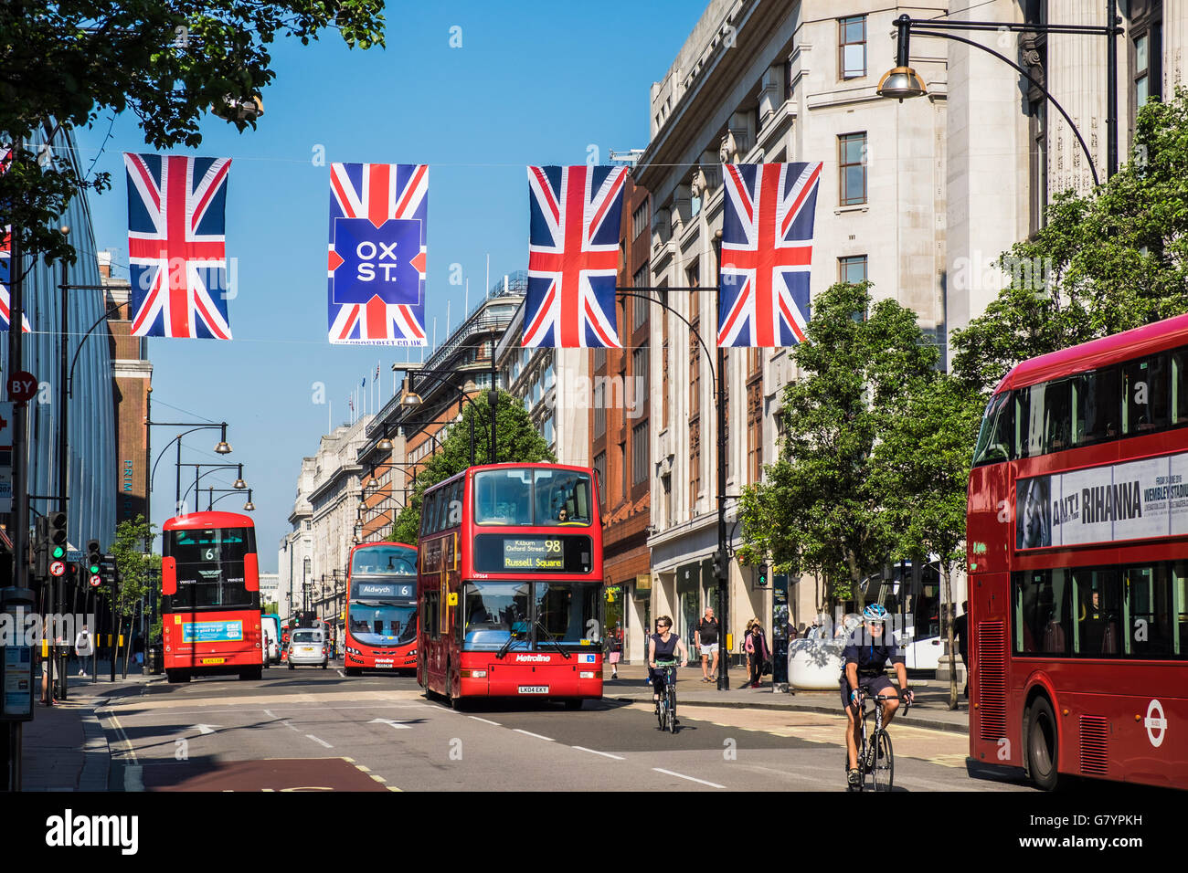 Oxford Street, London, England, U.K Stock Photo - Alamy