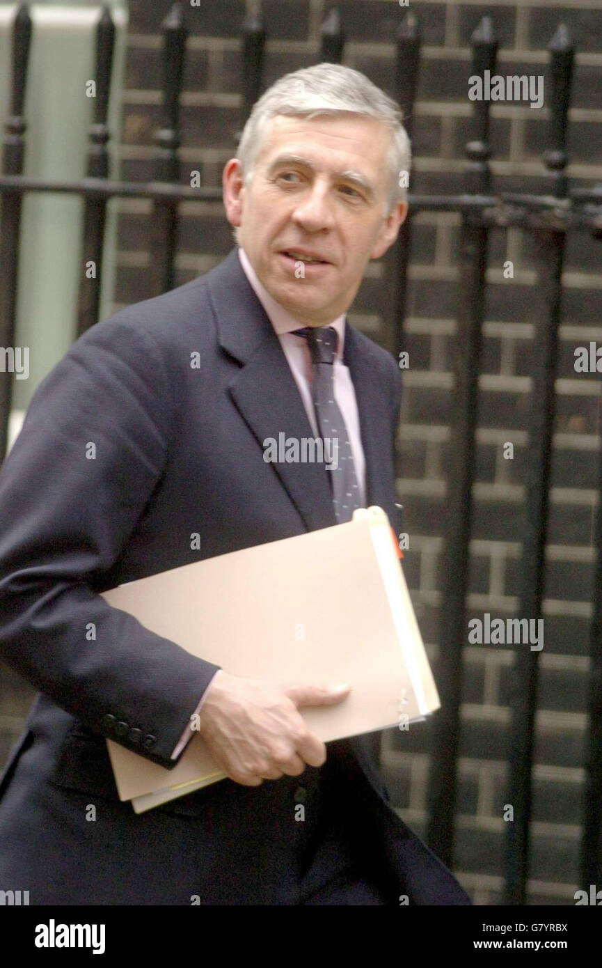 Foreign Secretary Jack Straw arriving, for what is expected to be the ...