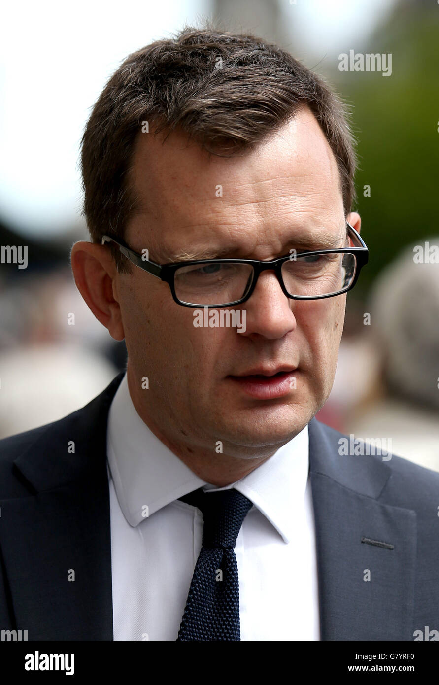 Andy Coulson outside the High Court in Edinburgh, where he is on trial ...