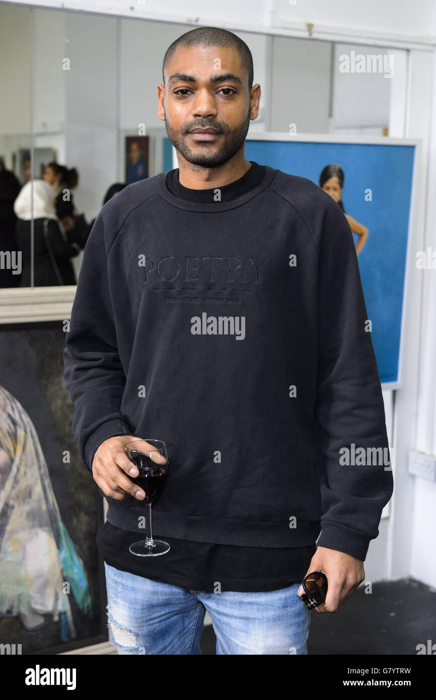 Rapper Kano attending a private viewing of the Fifty Children, Fifty ...
